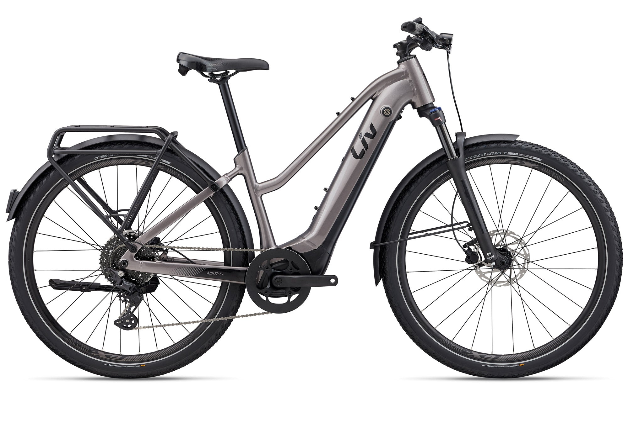 2026 Giant Liv Amiti E+ 3 Women's Electric Urban Bike, Early Espresso – woolyswheels.com.au