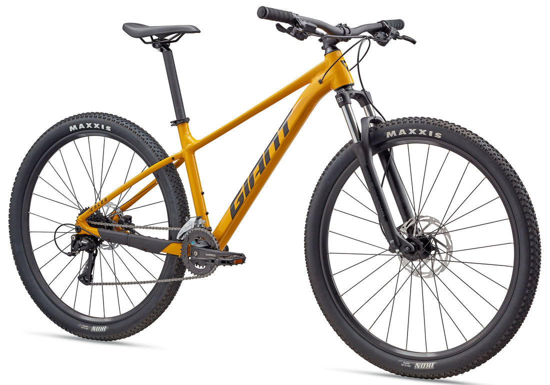 2025 Giant Talon 3 27.5 Men's Mountain Bike, Beeswax – woolyswheels.com.au