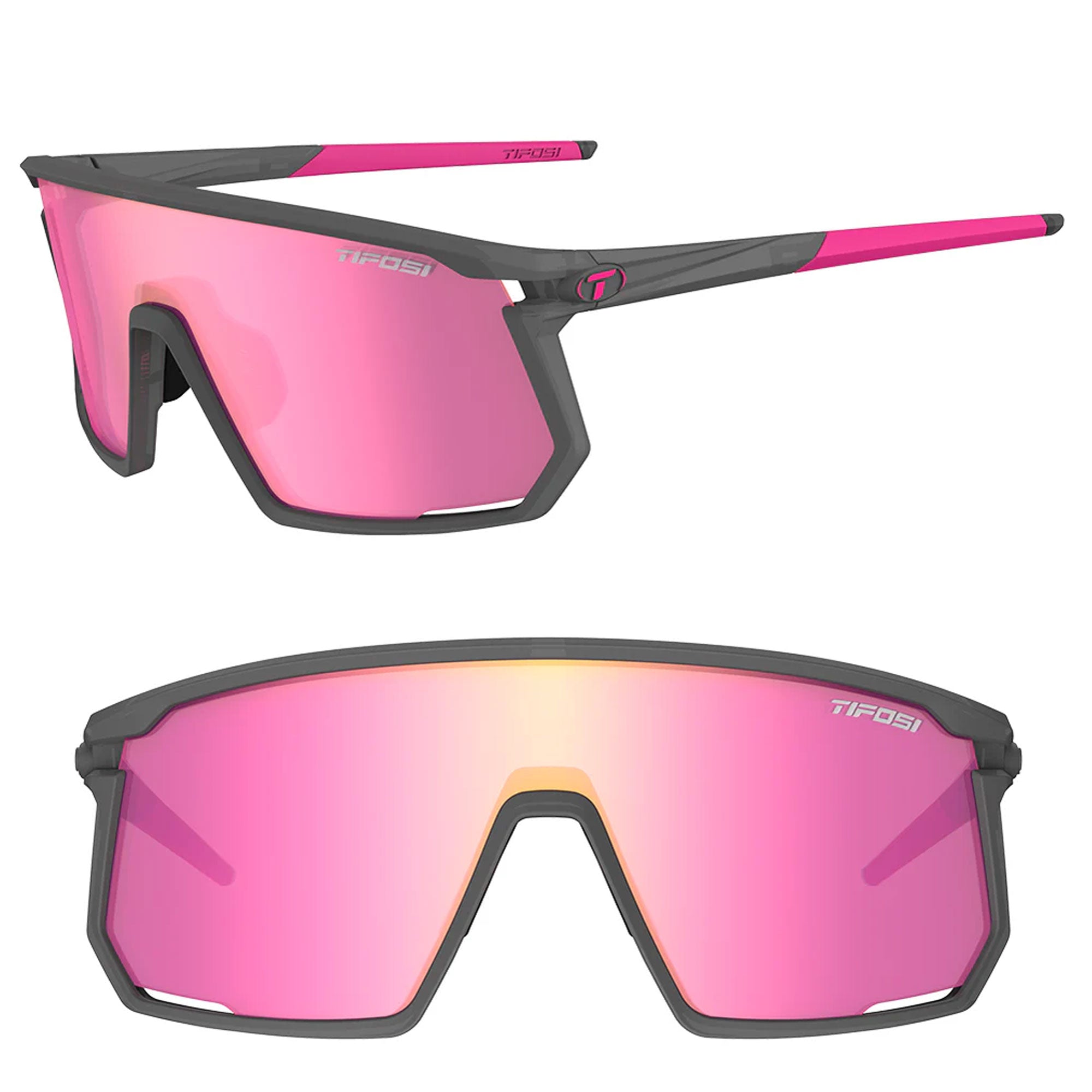 Tifosi Moab Satin Vapour 3 Interchangeable Lenses, Clarion Sunset Pink ...