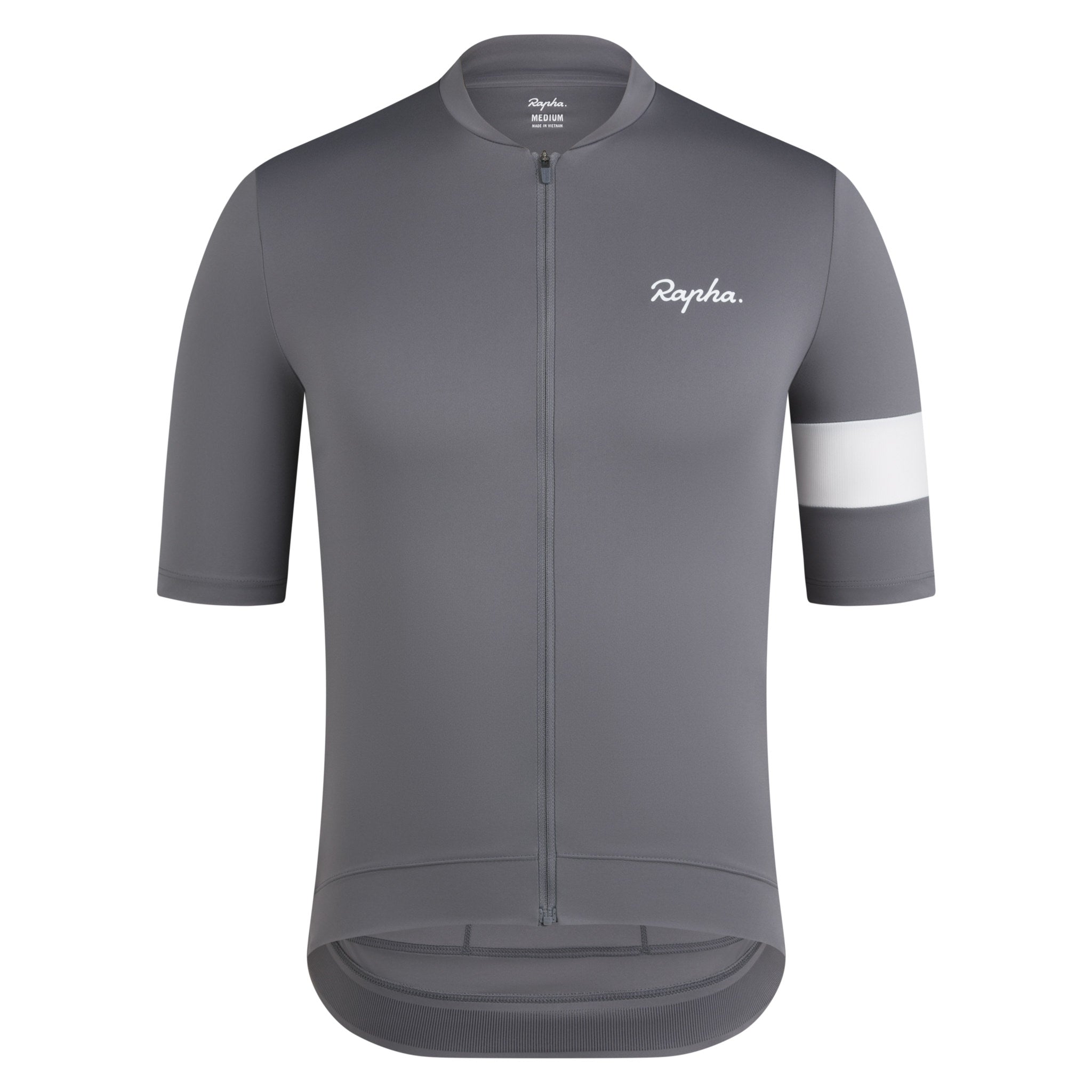 Rapha Men's Core Jersey - Grey/White – woolyswheels.com.au