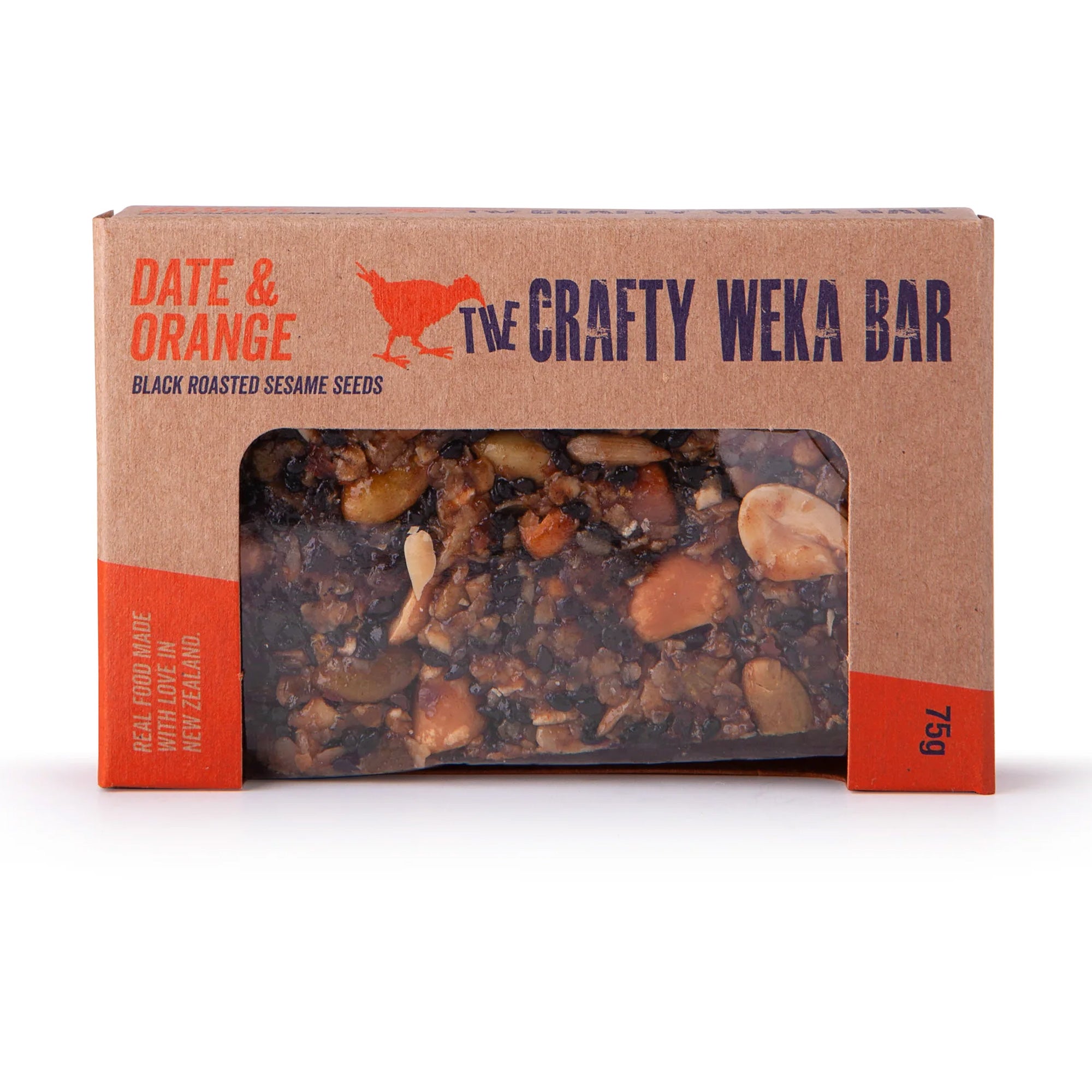 The Crafty Weka Bar - Date & Orange 75 Gram – woolyswheels.com.au