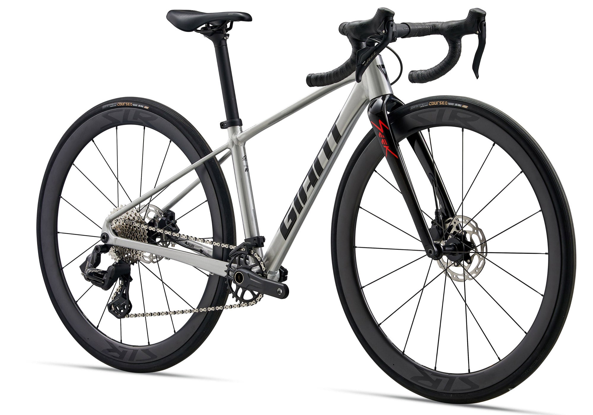 2026 Giant Seek 1 Boy's Road Bike, Raw Aluminium – woolyswheels.com.au