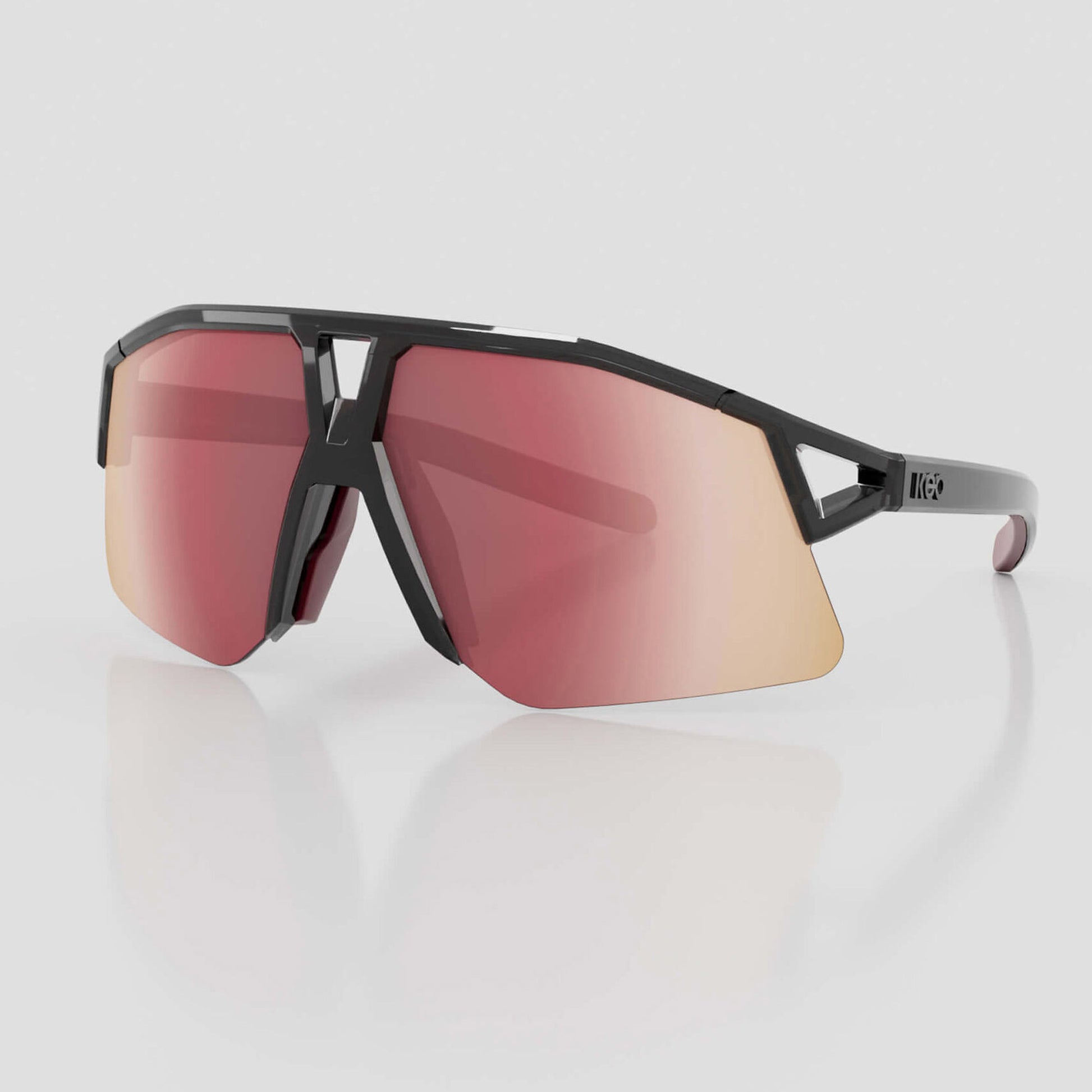 Koo Hype Strada Bianchi Black Glass/Siena Red Mirror Lens, Unisex Cycl ...