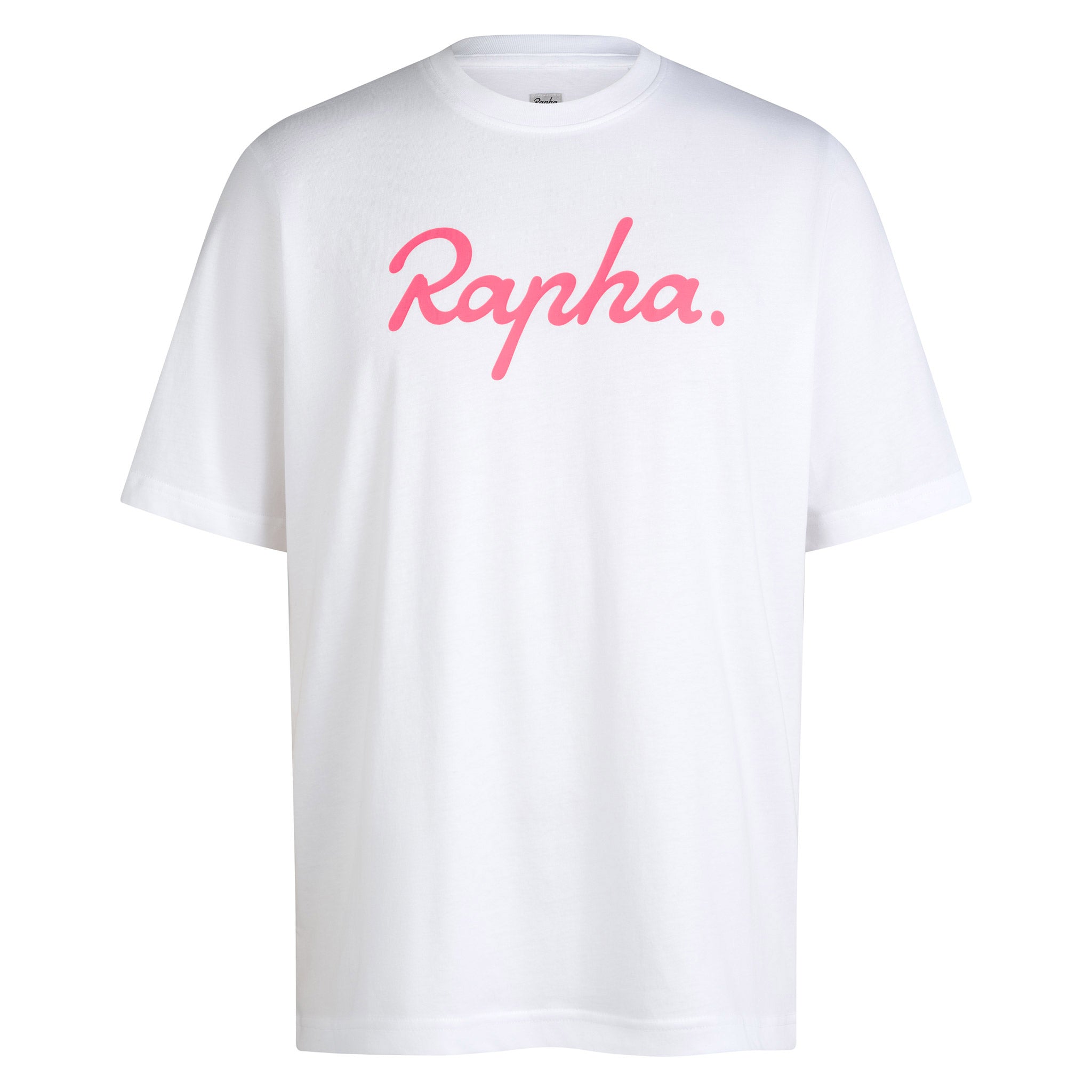 Rapha Men's T-Shirt Cotton Large Logo, White – woolyswheels.com.au