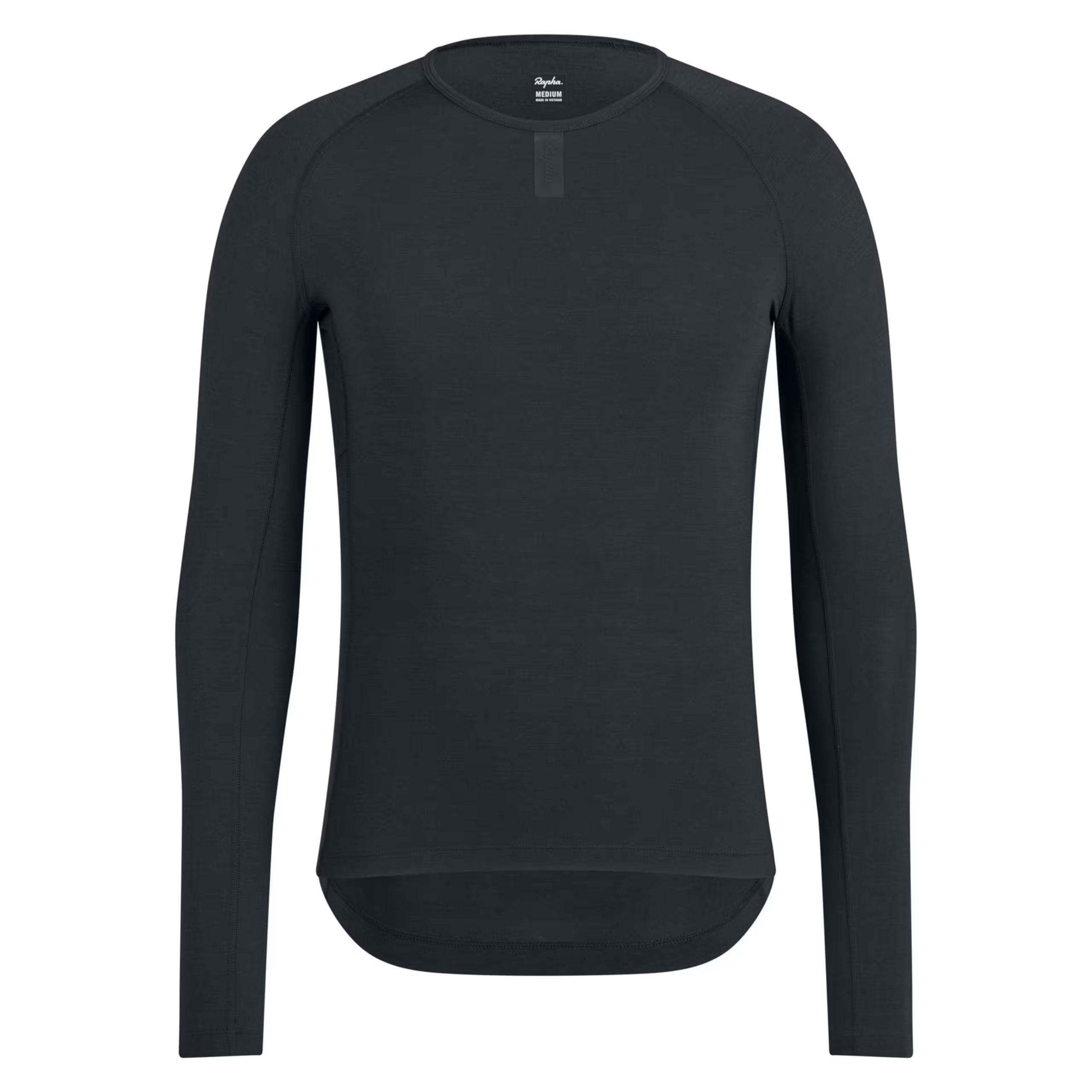 Rapha Men's Merino Base Layer Long Sleeve Black - Updated ...