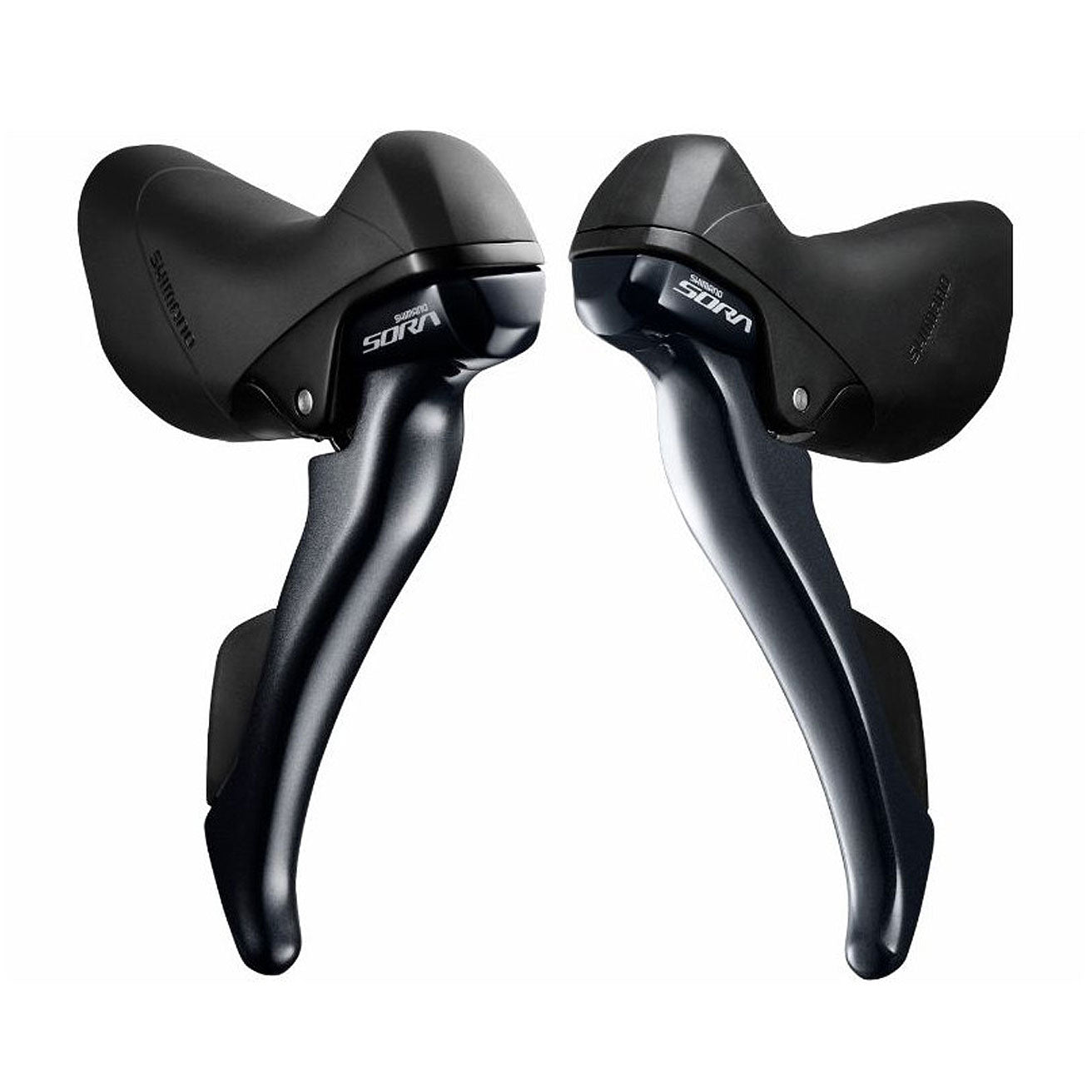 Shimano Sora ST-R3000 STI Shifter Set 9 Speed Double Front Chainring i ...